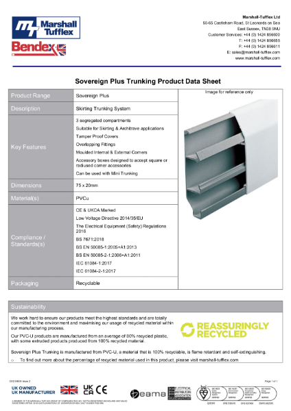 Sovereign Plus Product Data Sheet | NBS Source
