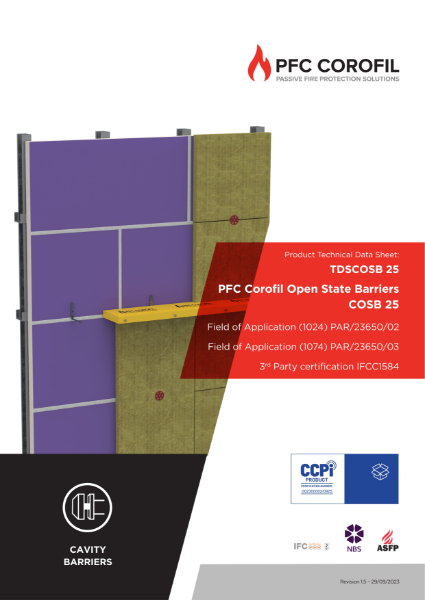 PFC Corofil Open State Barrier COSB 25 - Datasheet | PFC Corofil Fire ...