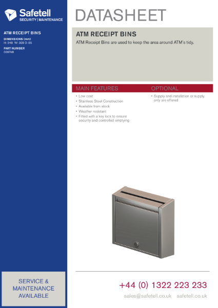 ATM Receipt Bins | NBS Source