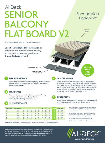 AliDeck Senior Balcony Flat Board V2 | NBS Source