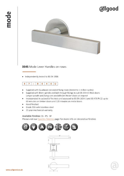 3545-Datasheet | Allgood plc | NBS Source