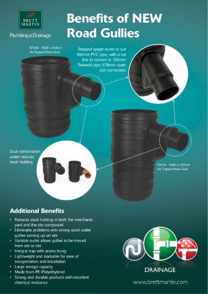 Road Gully Technical Data Sheet | Brett Martin Plumbing & Drainage ...