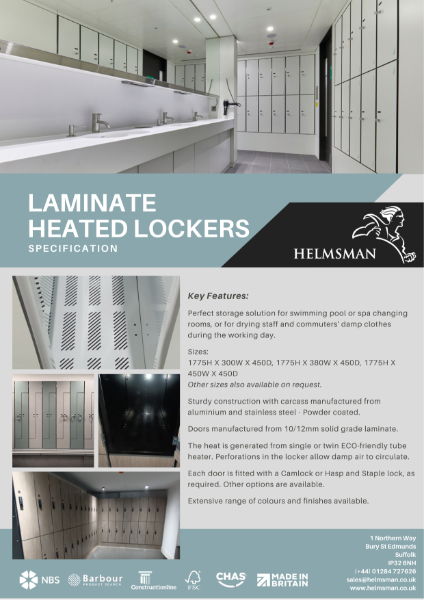 Laminate Heated Lockers | NBS Source