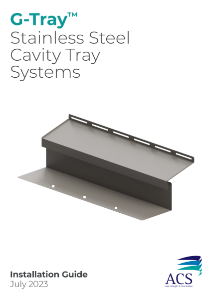 G-Tray Installation Guide | ACS Stainless Steel Fixings Ltd | NBS Source