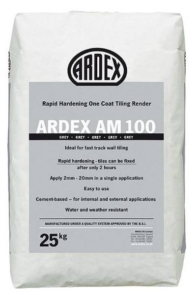 ARDEX AM 100 Rapid Set One Coat Tiling Render | Ardex UK Ltd – High ...
