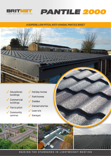 Pantile 2000 - Lightweight Tile Effect Sheet | Britmet Lightweight ...