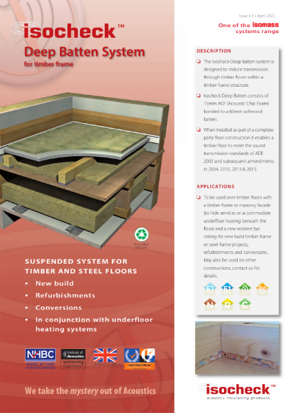 Robust Detail batten system timber frame - Non adjustable suspended ...