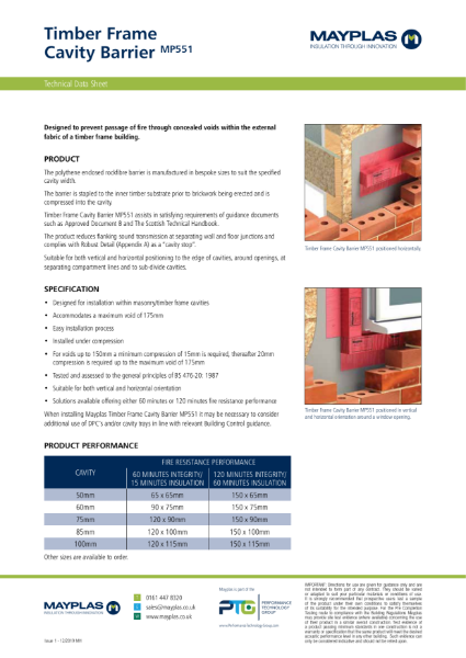 MP563 - THERMAL CEILING PADS | Mayplas | NBS Source