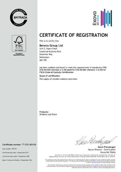 FSC® Chain of Custody Certification | Bereco Ltd | NBS Source