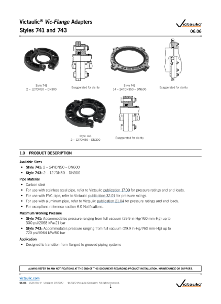 Victaulic® Vic-Flange Adapters | NBS Source