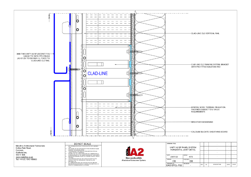 Unity A2 SF-02 Technical Drawing | NBS Source
