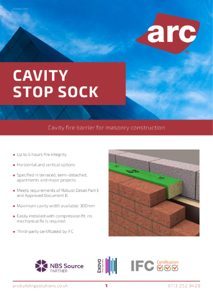 Cavity Stop Sock | ARC Building Solutions Limited | NBS BIM Library