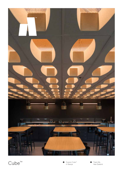 Cube Lookbook | Autex Acoustics Ltd | NBS Source